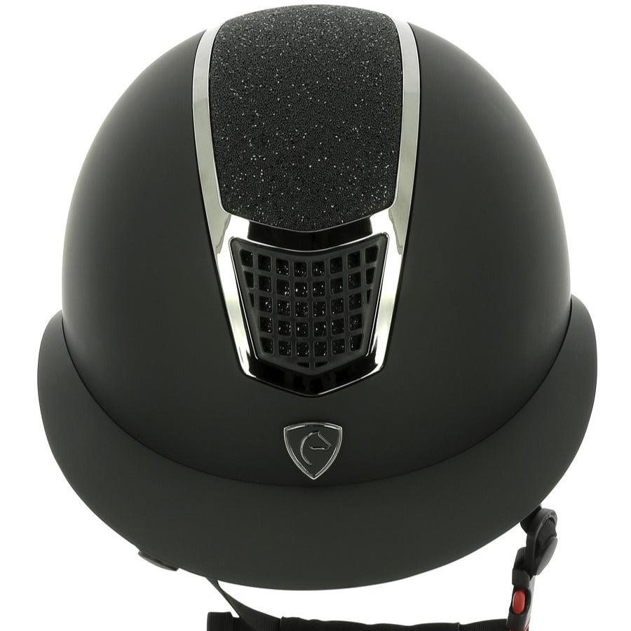 Casque d'équitation EQUITHEME AIRY visière large Noir céleste